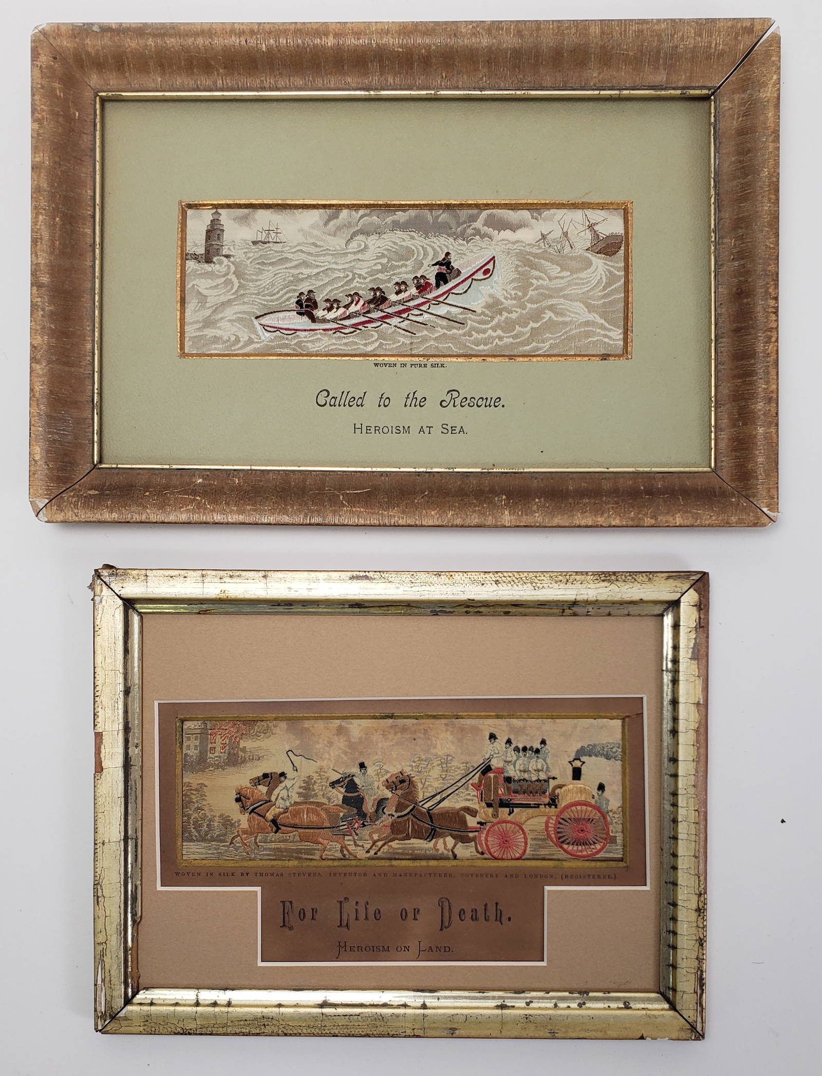 Two Thomas Stevens Stevengraphs, 19th Century Auction