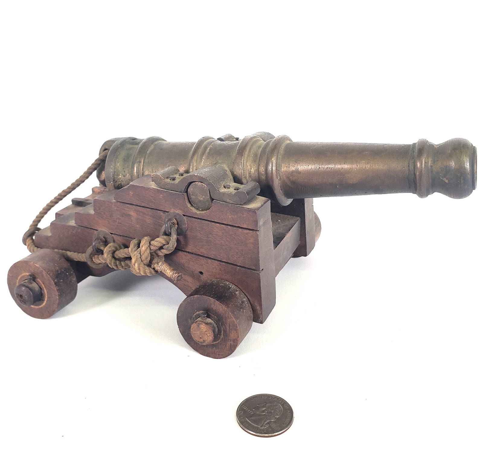 Antique Model Of A War Of 1812 Naval Deck Gun Cannon, 19th Century Auction