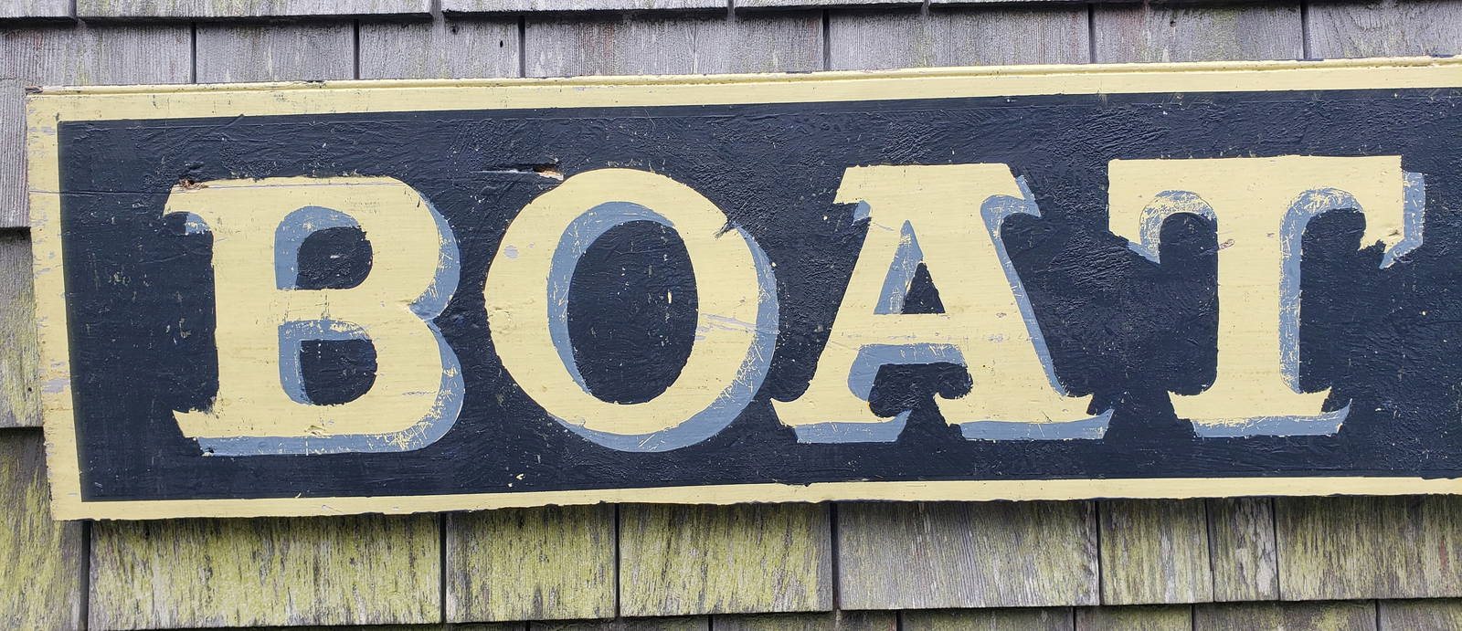 Antique Style Hand Painted Wooden, “boatyard", Nautical Shipyard Trade ...
