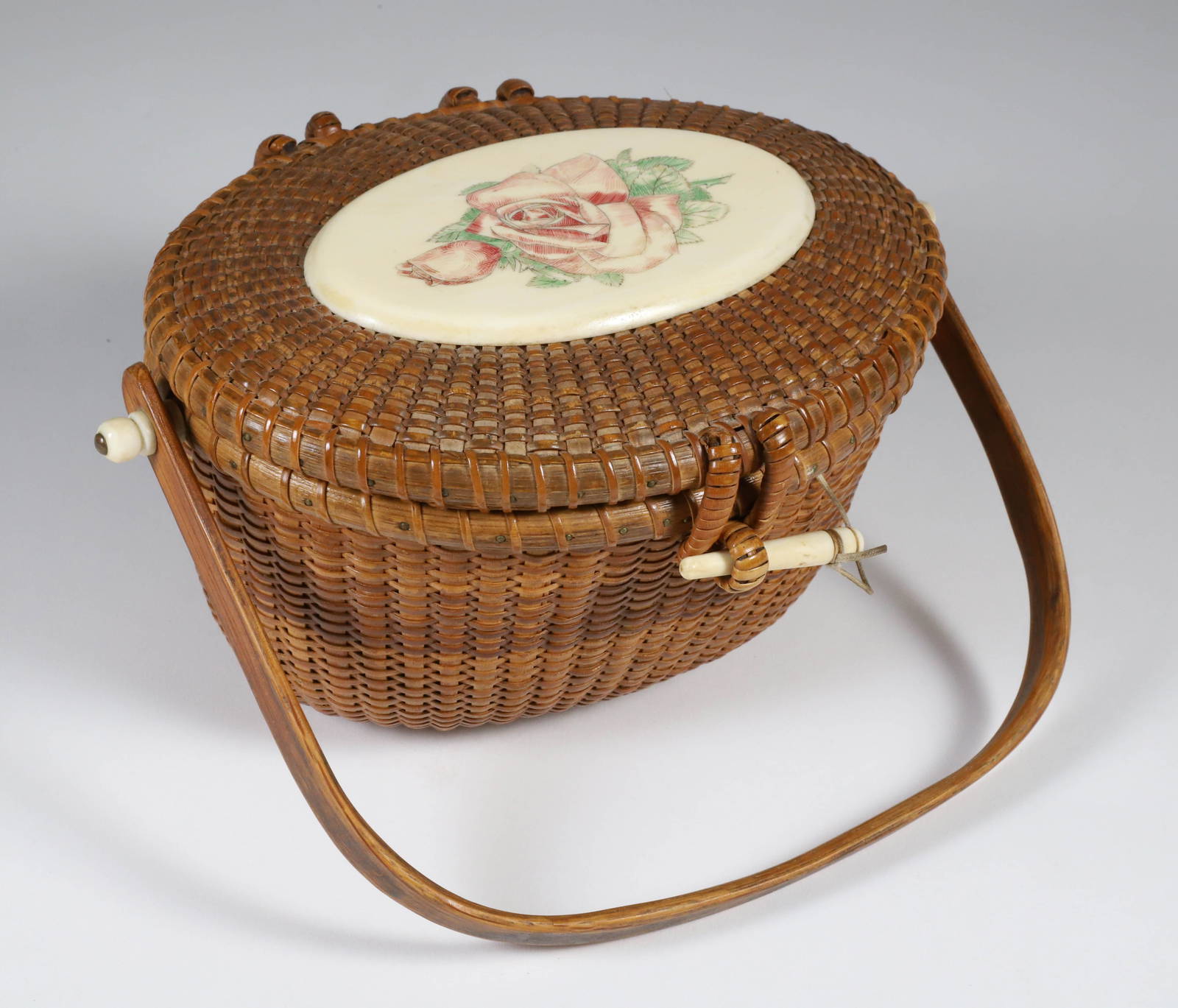 Edward Burchell Nantucket Friendship Cocktail Basket, Circa 1967 Auction