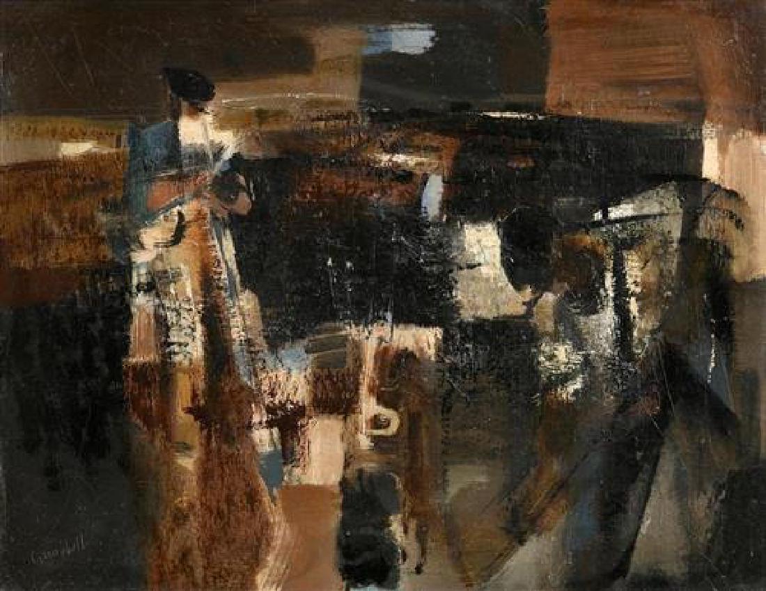 George Campbell (1917-1979) The Turf Cutters