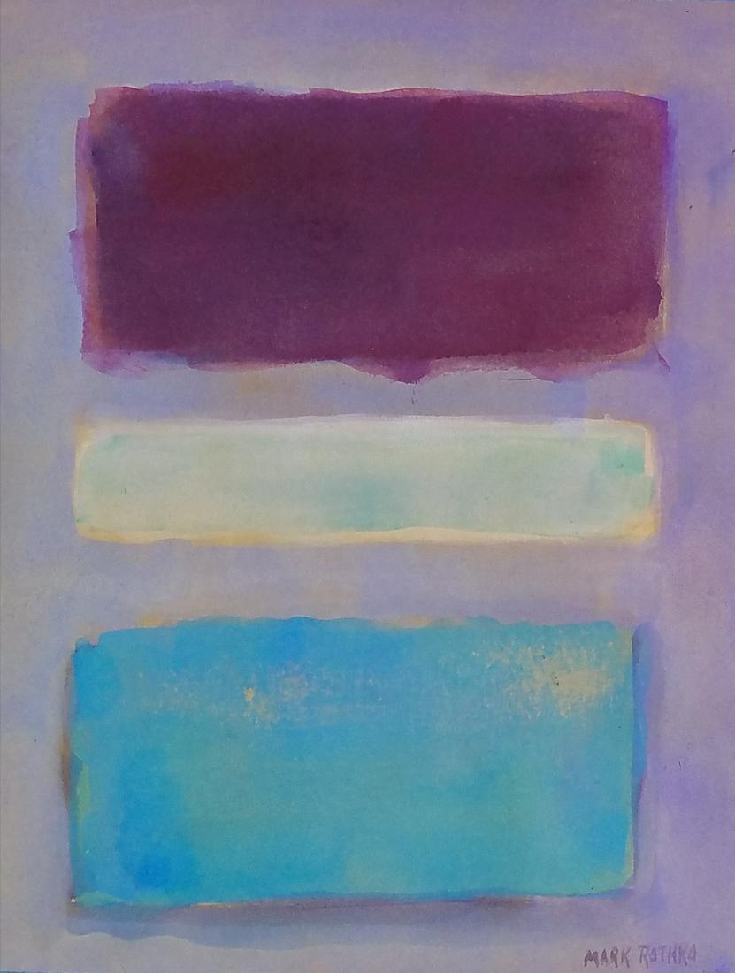 MARK ROTHKO SIGNED MIXED MEDIA ON PAPER - Jul 08, 2020 | OG Collections ...
