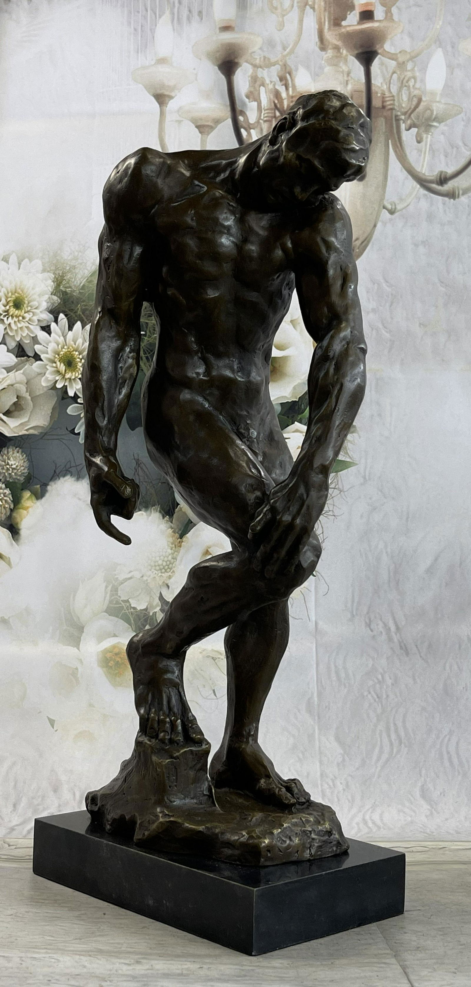 AGE OF BRONZE ADAM by Auguste Rodin Bronze Statue - Nov 11, 2021 | OG ...