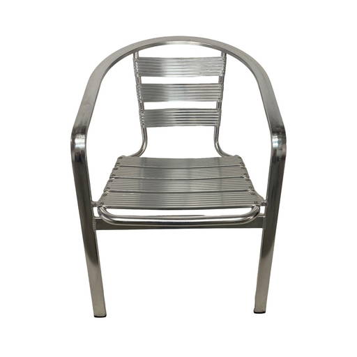 Set Of 4 Modern Aluminum Chairs