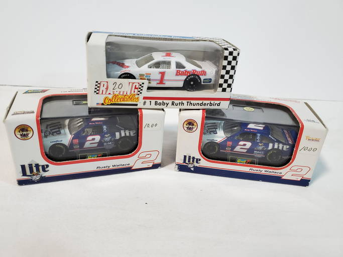 3 Die Cast Model Racing Cars From Revell Collection