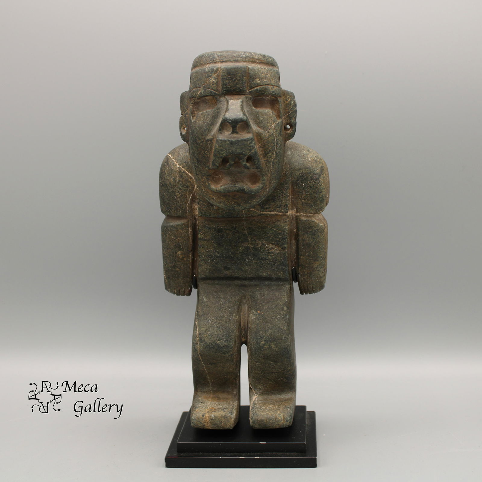 Olmec Masked Dwarf Figure(1200-900 BC) COA~Dr. Preusser | Barnebys