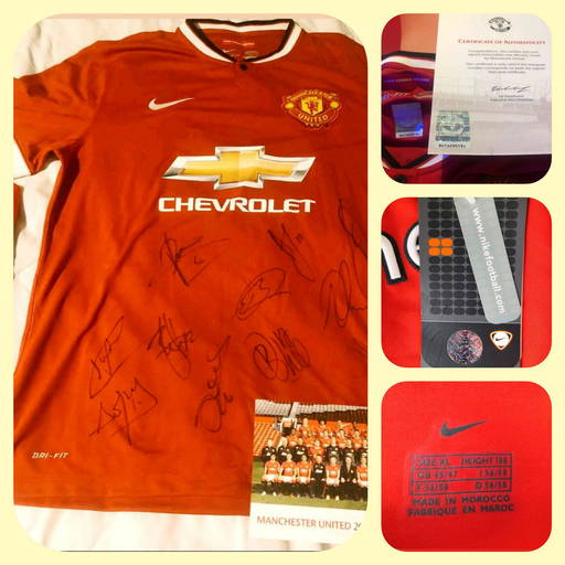 2014/2015 Signed Manchester United Football
