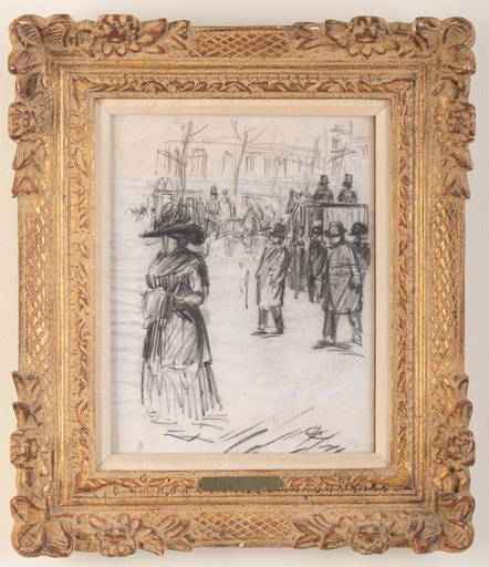 Charles Heyman (1881 1915). Figures On A Street.