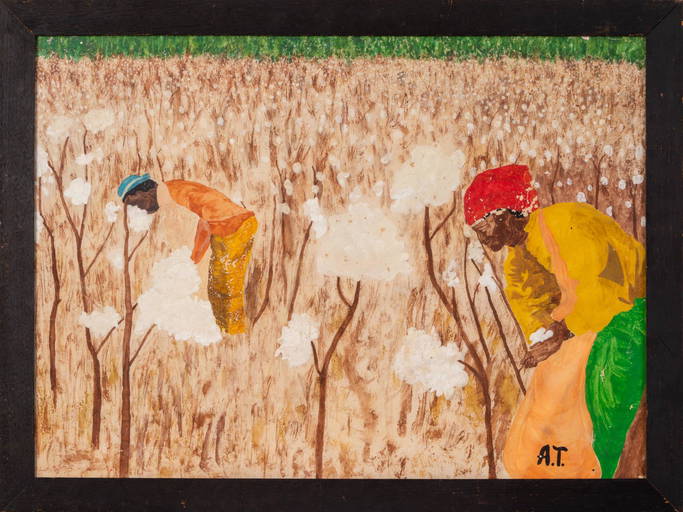 A.t. Cotton Pickers Painting.