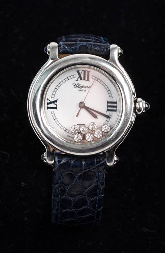Chopard Happy Face Lady's Watch With Diamonds.