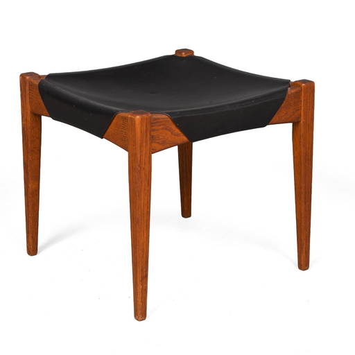 Gordon Keeler Walnut Stool with Leather Sling Seat (#0024) on Oct 23 ...