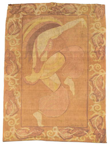 Helen Campbell Martin Arts And Crafts Batik Panel