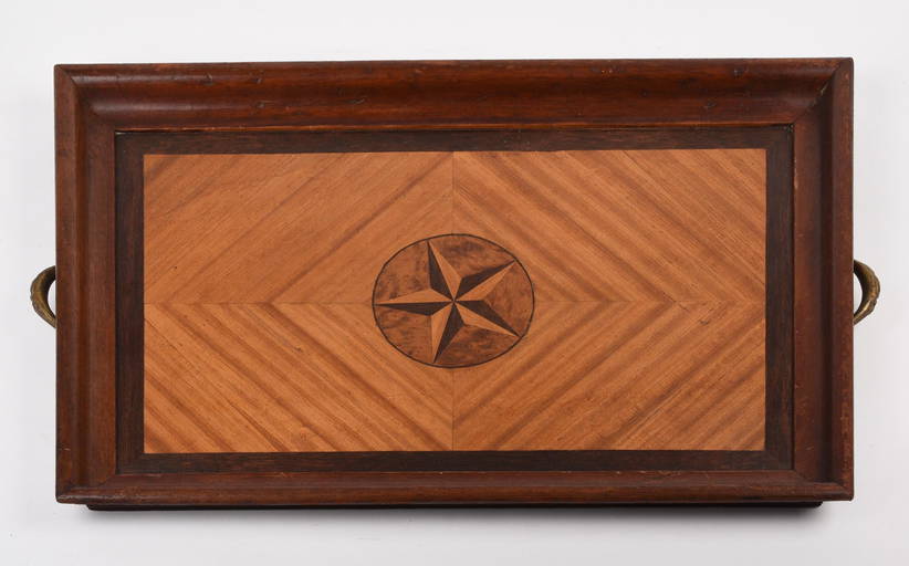 Wood Inlaid Tray.
