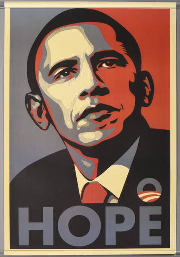 Shepard Fairey Obama Hope Poster.
