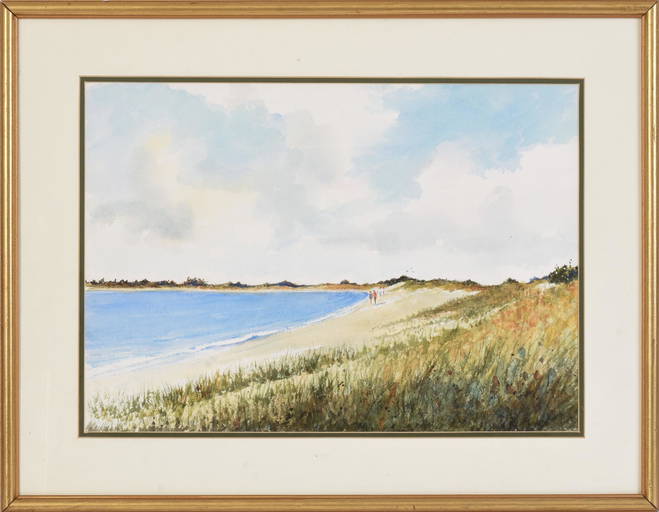 Arthur Nolan Watercolor of a Beach. (#0014) on Aug 12, 2022 | Casco Bay ...