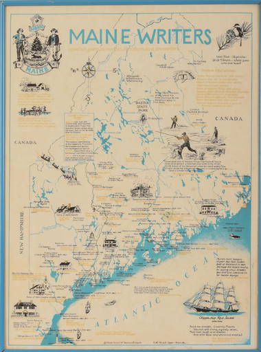 Ruth Rhoads Lepper Maine Writers Map