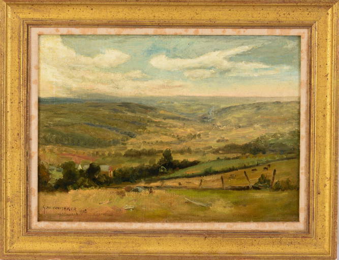 George William Whitaker (1841 - 1916). Rolling Hills. (#0557) on Aug 13 ...