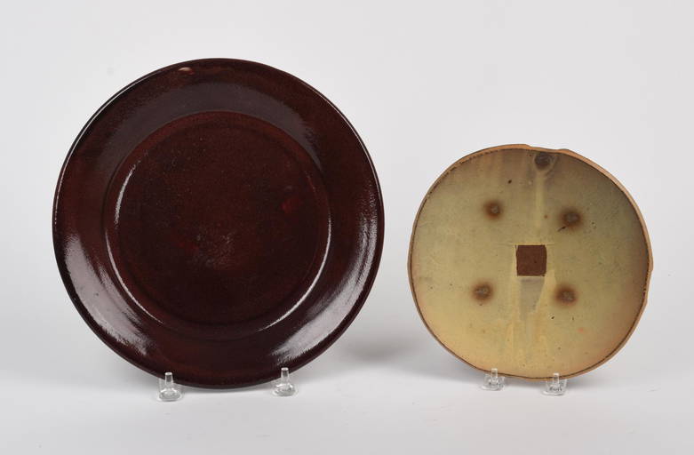 Two Studio Pottery Plates.