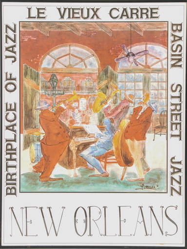 1981 New Orleans Jazz Poster.