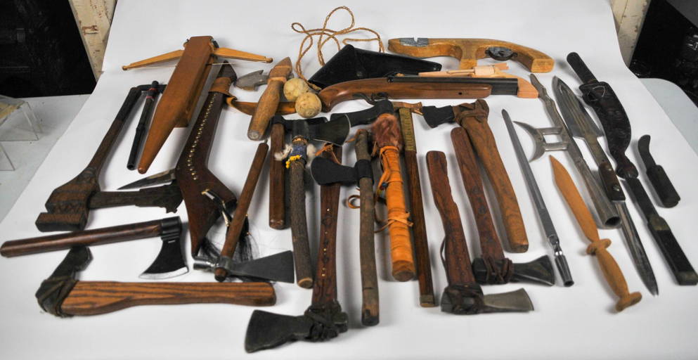 Large Collection of Reproduction Tomahawks. (#0047) on Jan 03, 2023 ...