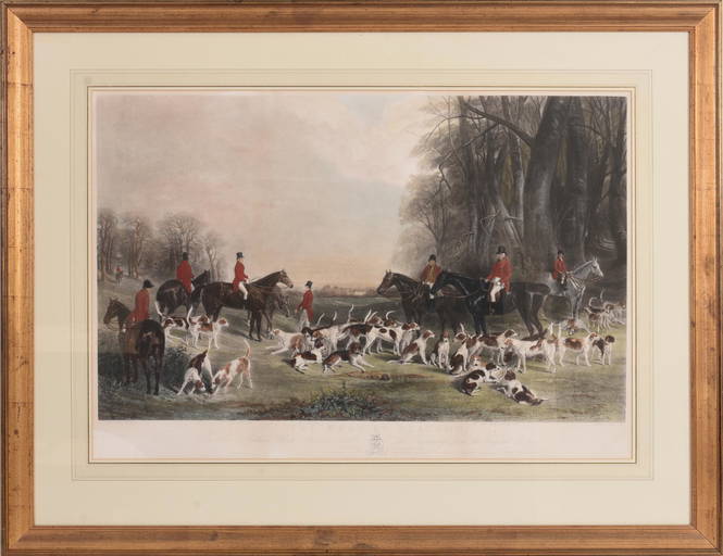 Thomas Lupton. The Meet At Blagdon, After John W. Snow.