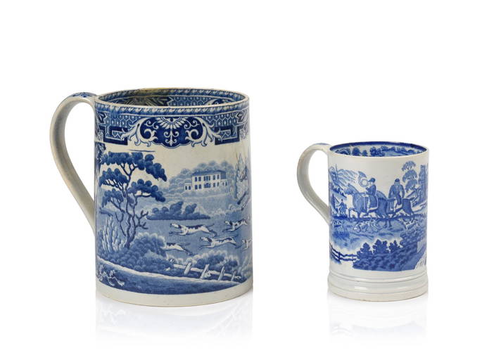 Two Porcelain English Mugs.