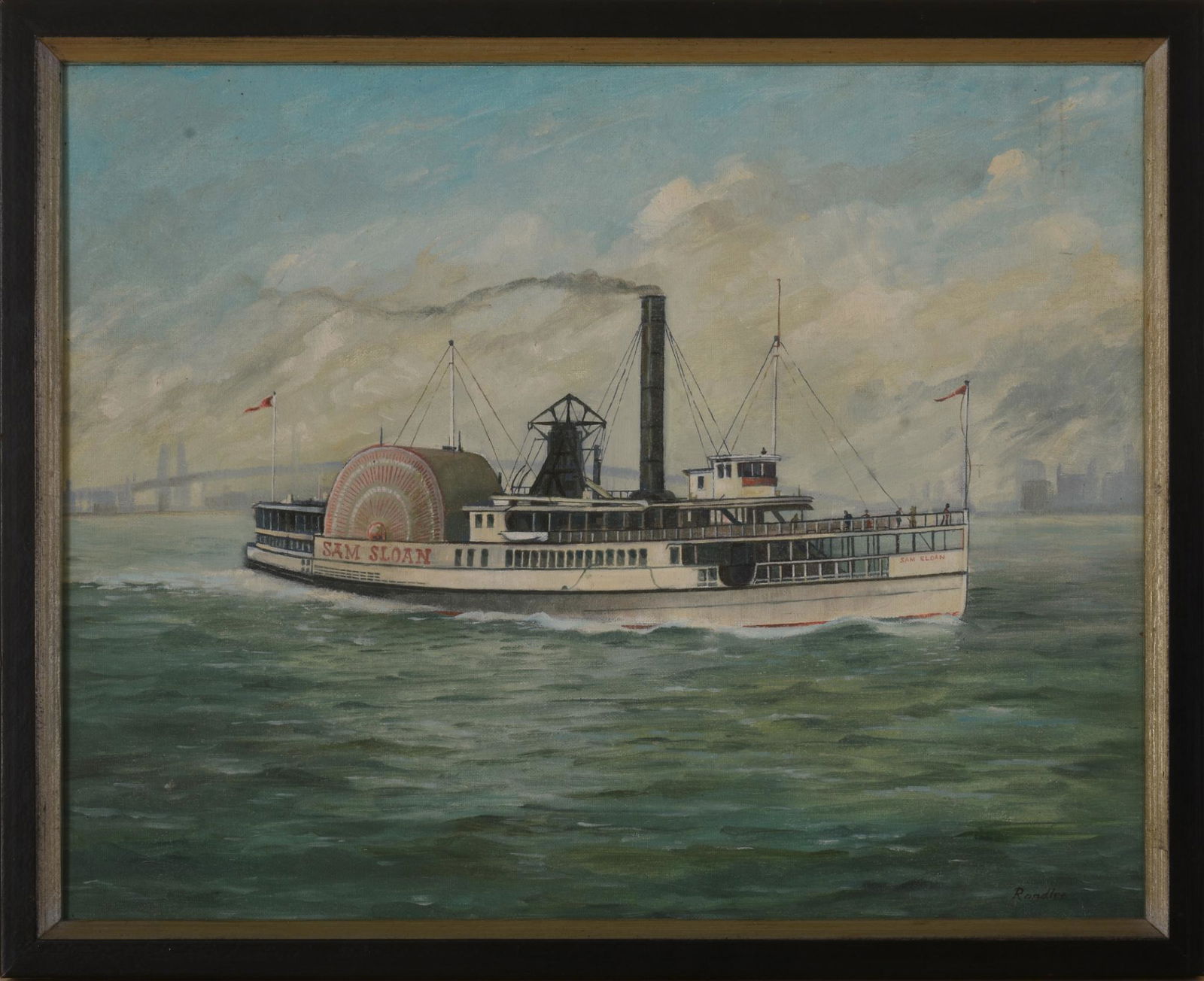 Paddlewheeler Sam Sloan Portrait. - Mar 11, 2023 | Casco Bay Auctions in ME