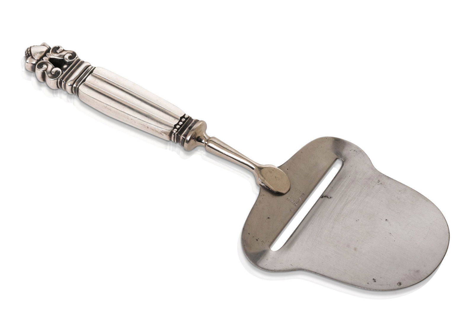 Georg Jensen For Raadvad Rustfri Sterling Cheese Slicer.