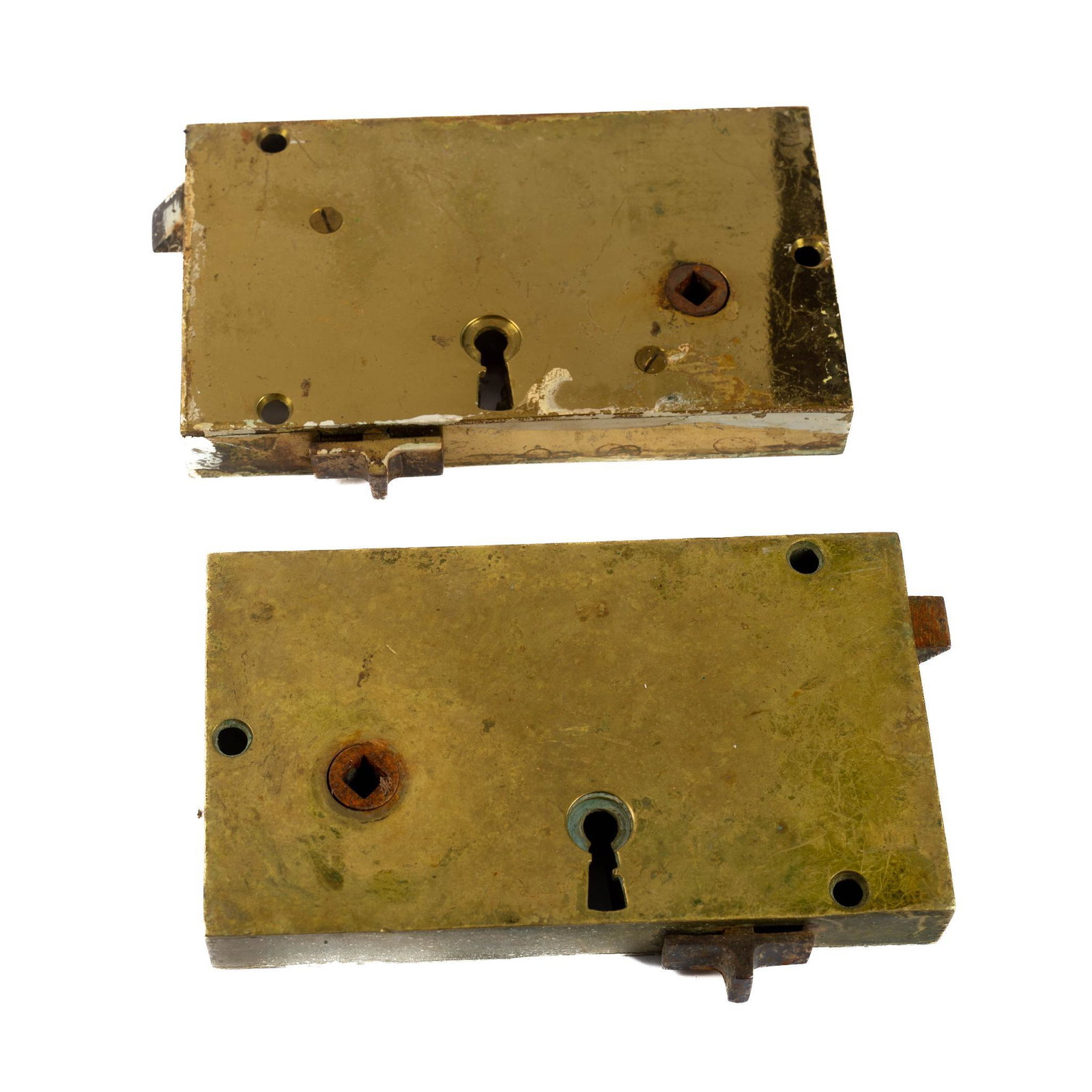 Two Brass Box Locks