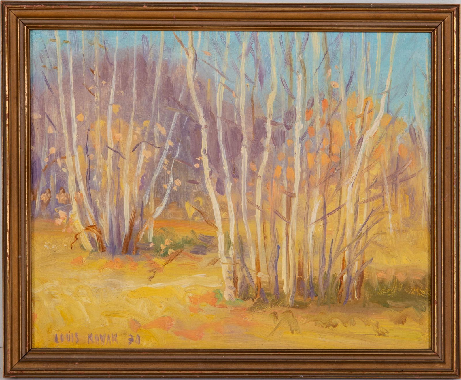 Louis Novak Impressionist Landscape. Auction