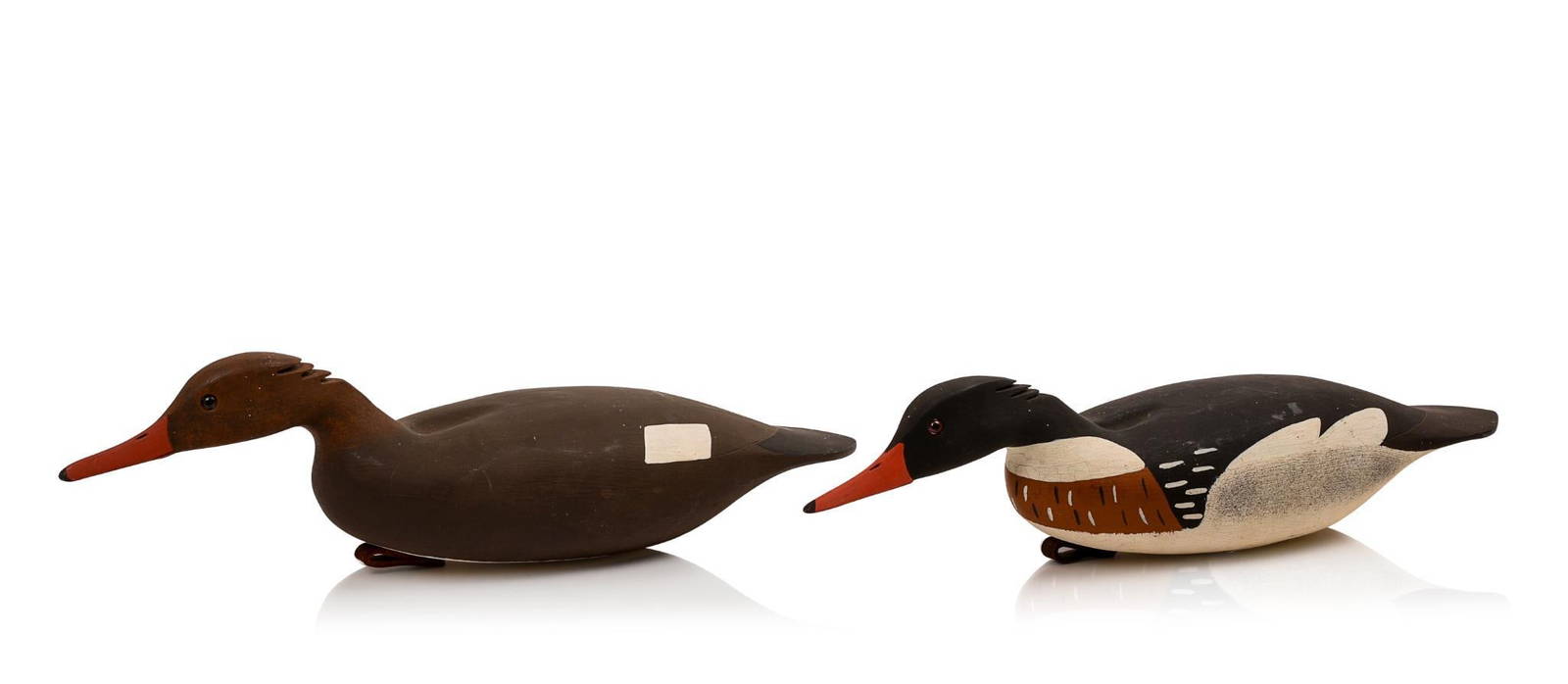 Pair Wm Oler Duck Decoys. Auction