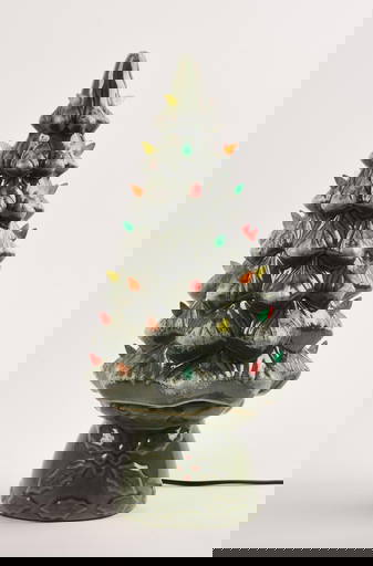 Vintage Ceramic Tabletop Christmas Tree.