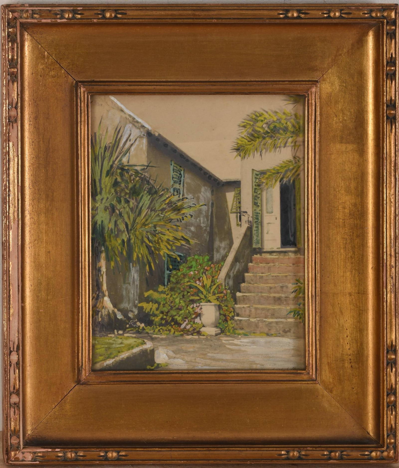 Edith Sarah Watson (1861 - 1943). Tropical Watercolor. Auction