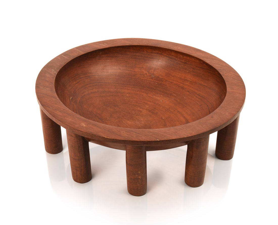 Polynesian Carved Wood Kava Bowl. Auction