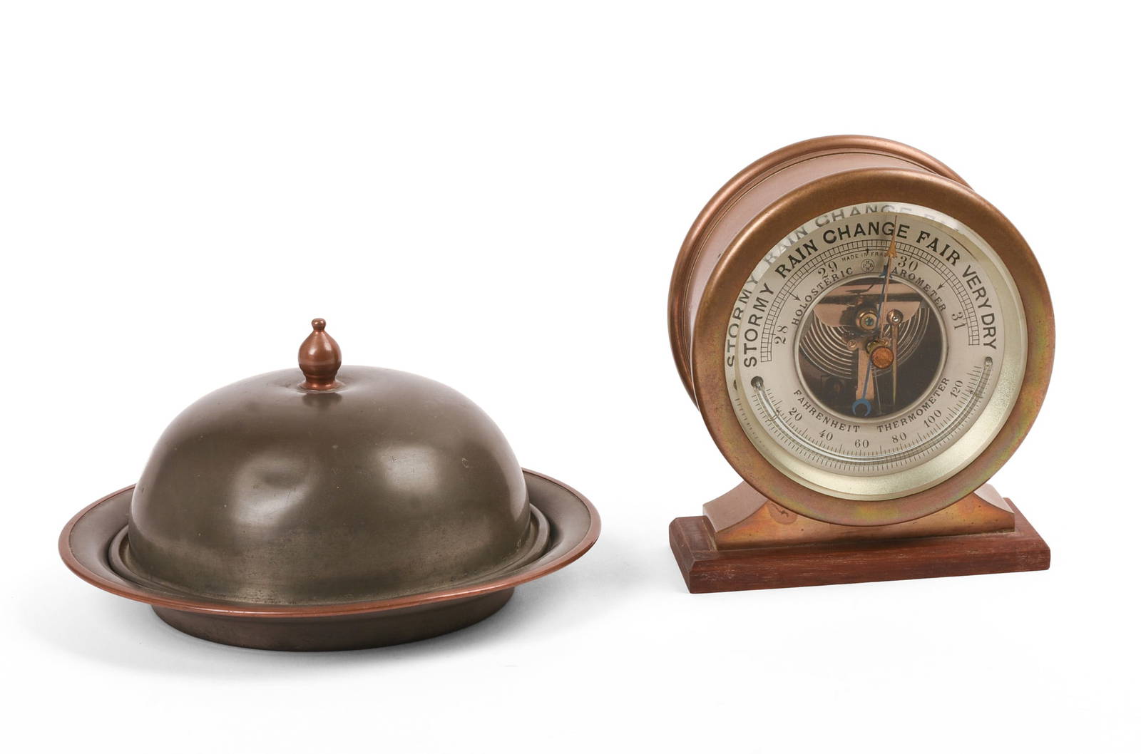 Antique Brass Barometer. Auction