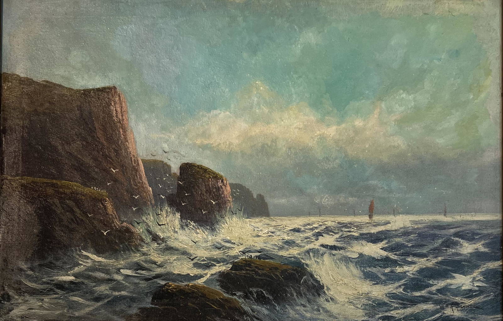 William (wilhelm) Frederick Ritschel (1864 - 1949) American/germany Auction