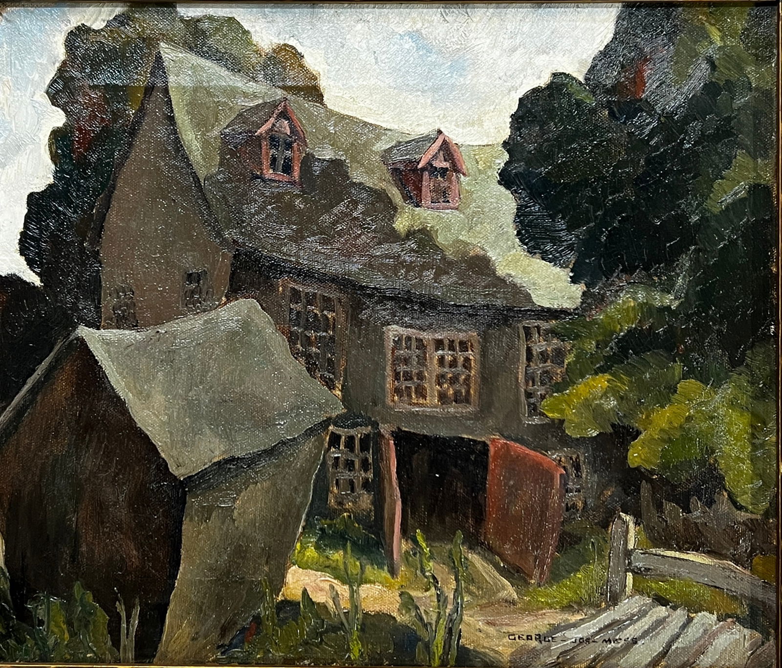 George Joseph Mess (1898 - 1962) "humble Home" Auction