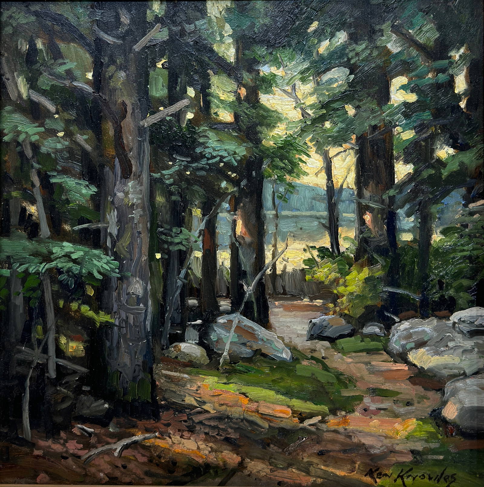 Ken Knowles (born 1968) "forest By The Lake" Auction