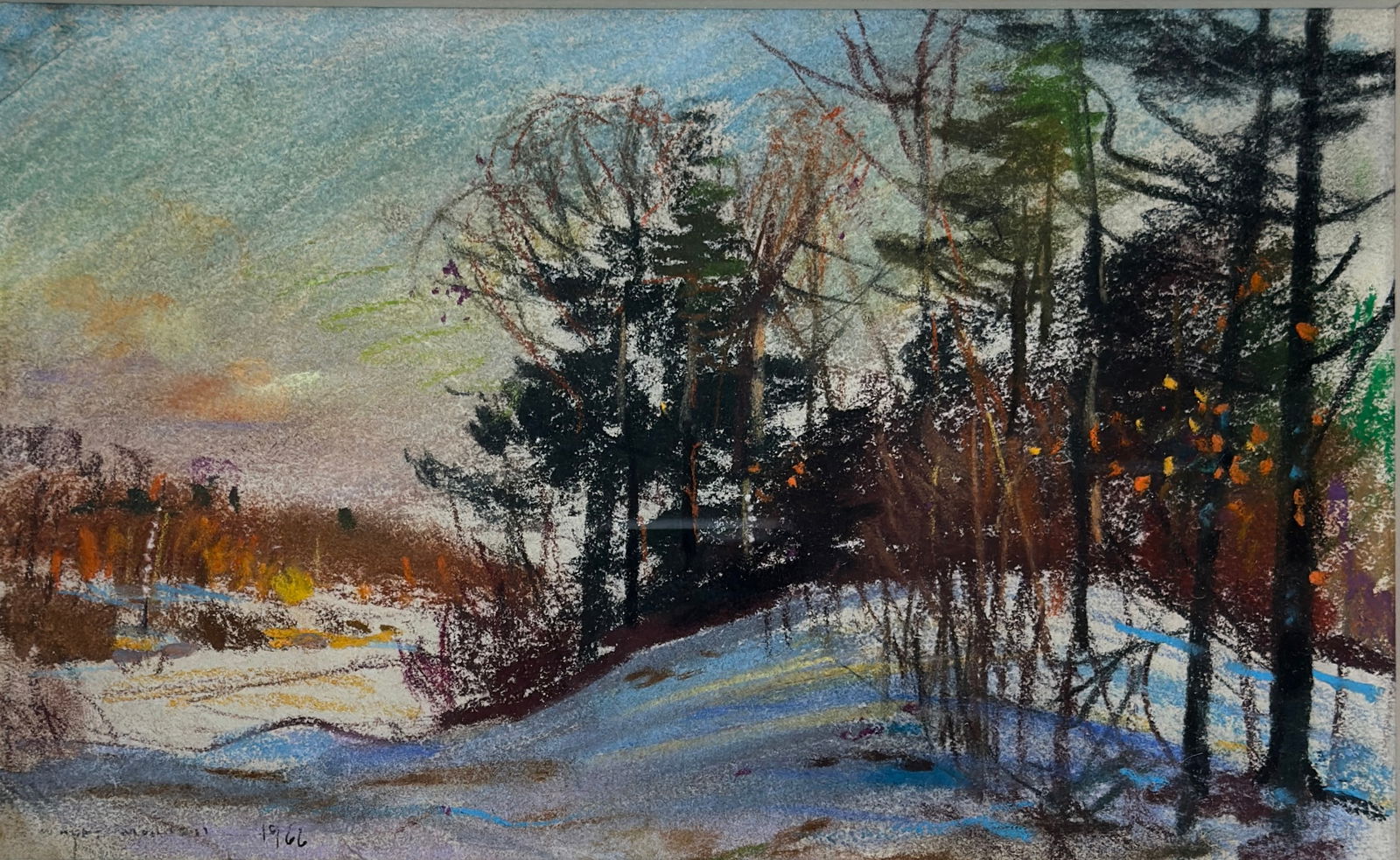 Wayne Beam Morrell (1923 - 2013) "afternoon Snowscape" Auction