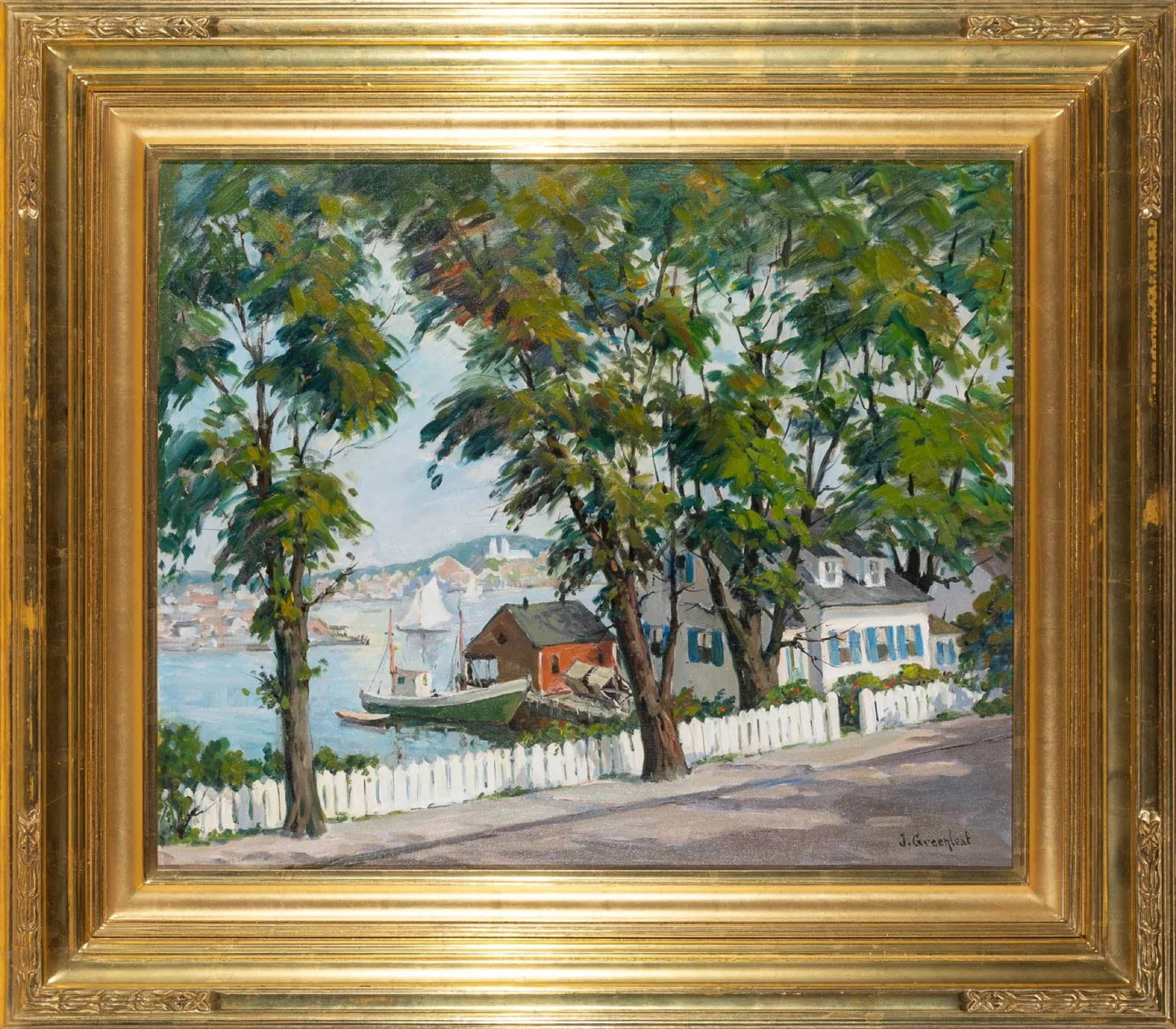 Jacob Greenleaf (1887-1968) "inner Harbor" Auction