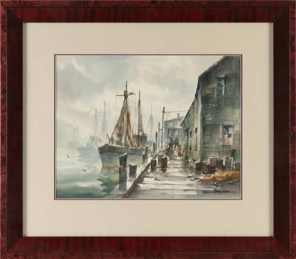 John Cuthbert Hare (1908 1978) "early Morning Fog"