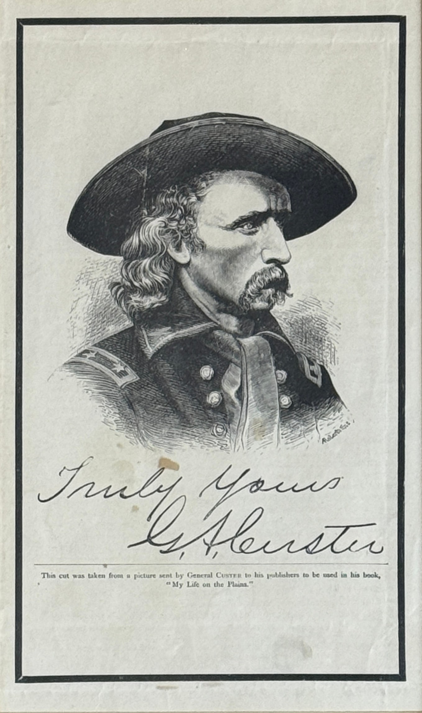 Alfred Rudolph Waud (1828-1891) Sketch Behind Custer Print Auction