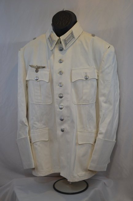 WWII GERMAN OFFICER'S WHITE SUMMER DRESS TUNIC - Sep 07, 2019 ...