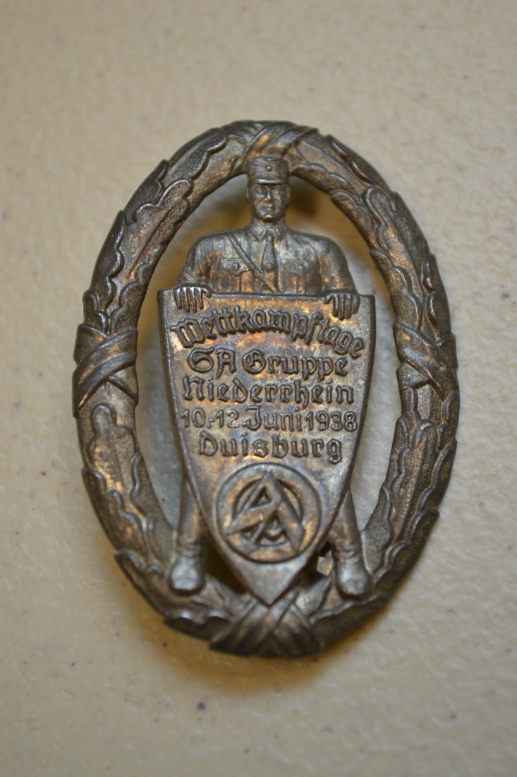 NAZI GERMAN SA BADGE PIN RZM MARKED. WWII GERMANY - Mar 07, 2020 ...