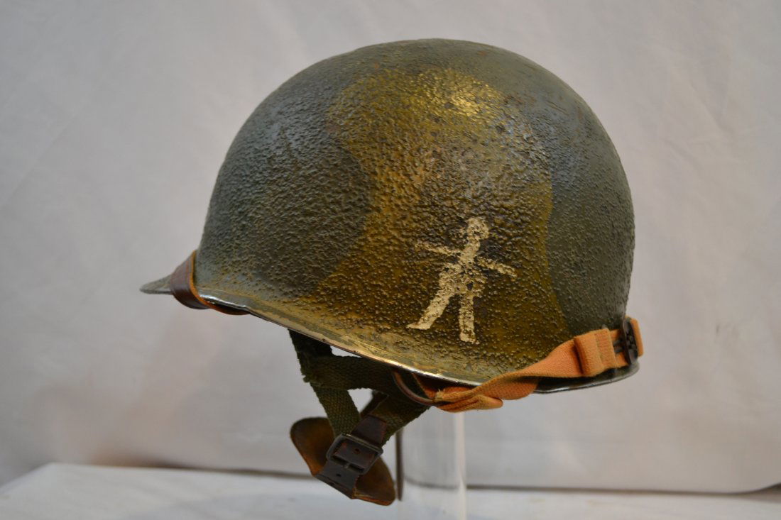 WWII US M2 PARATROOPER'S HELMET CAMOUFLAGE PAINTED - Mar 07, 2020 ...