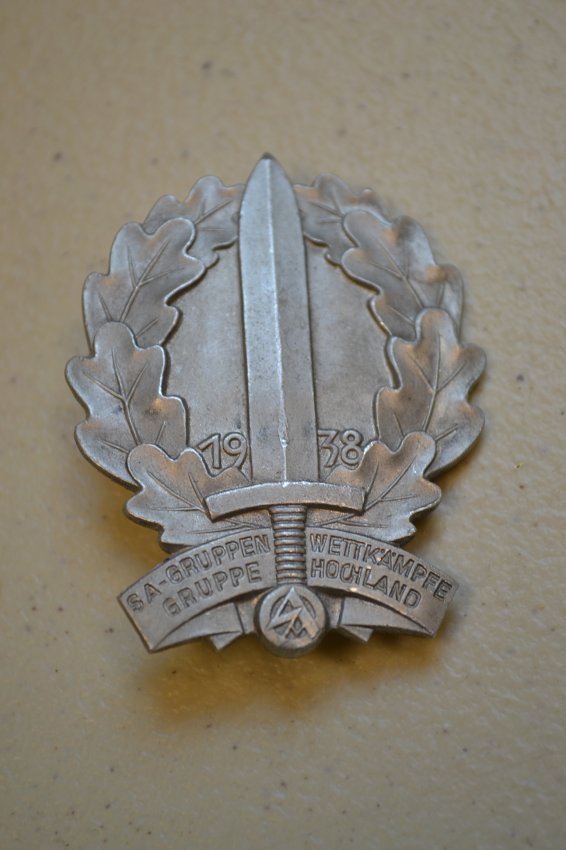 NAZI GERMAN SA BADGE PIN RZM MARKED. WWII GERMANY - May 02, 2020 ...