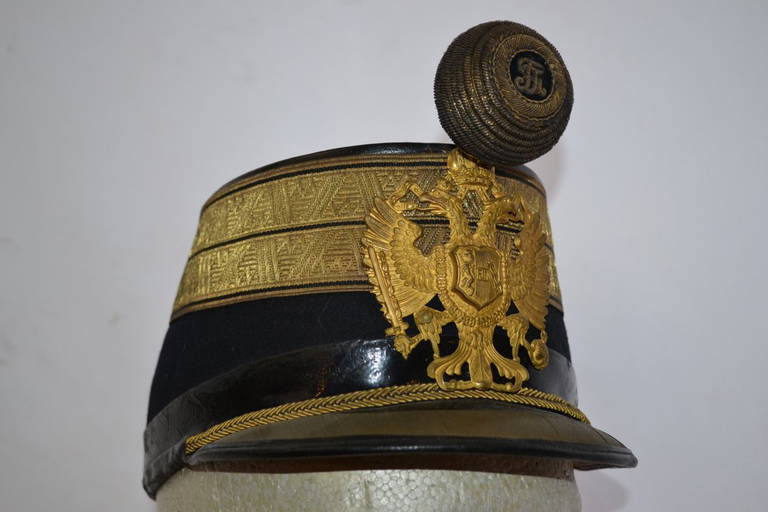 Wwi Austrian Hungarian K.u.k. Officers Shako Cap Hat