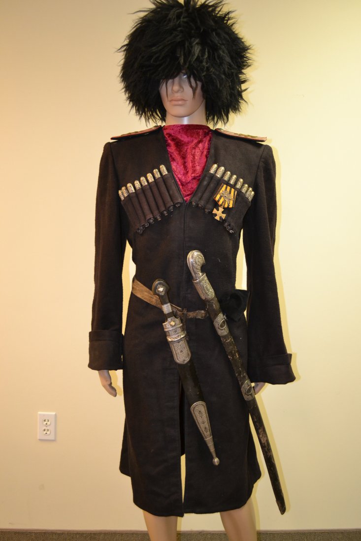 Antique Russian Cossack Officer Uniform Dress Cherkeska