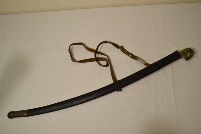 Russian Cossacks Caucasian Shashka Sword & Cross Belt
