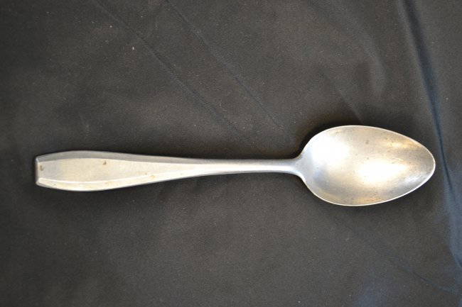 Wwii German Aluminum Spoon 1941 Dated Nazi Eagle